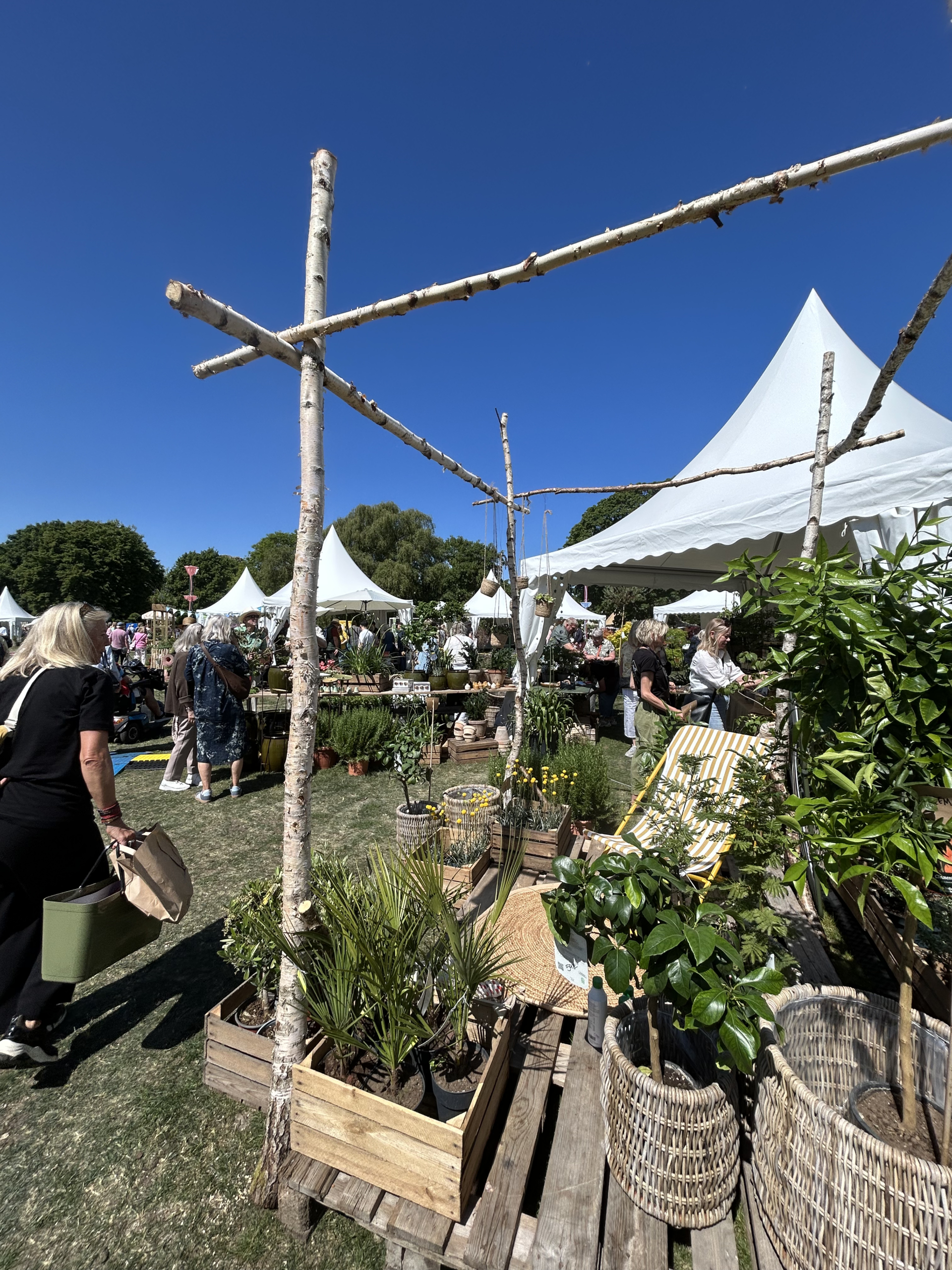 Urinals amongst flower beds — Malmö Garden Show 2026 - Sanitation 360